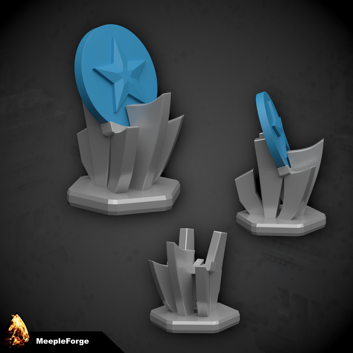 3D Printable Objective Marker Signposts and Vicotry Medal Display (for ...